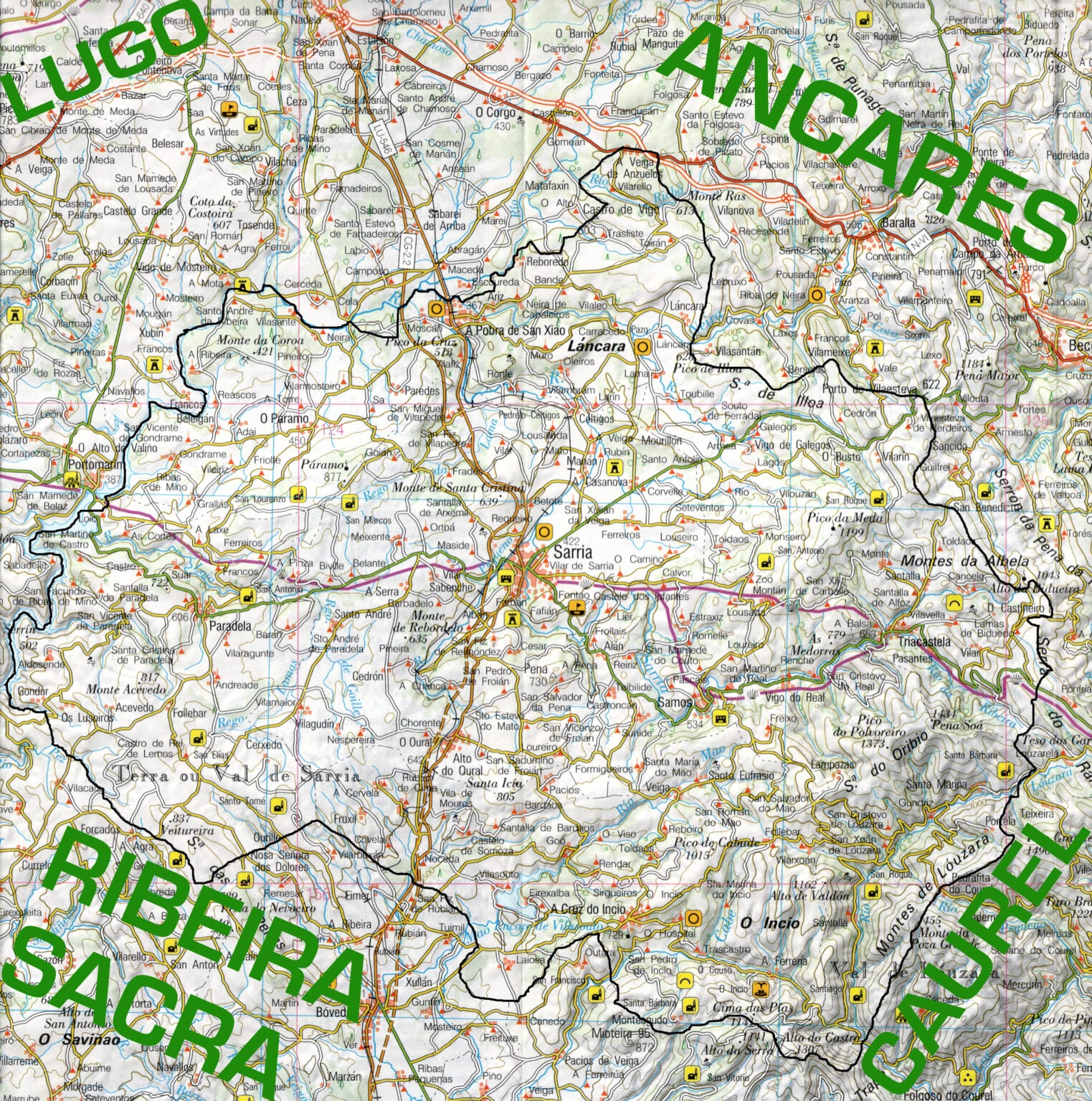 Maps, guides and media - Sarria Tourism Office